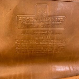 joseph daniel | Bags | Joseph Daniel Vintage Brown Quality Leather Bag ...